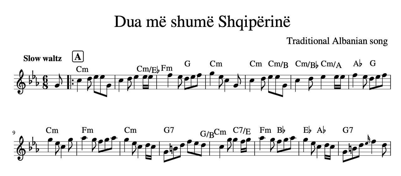 E dehur jam, Piano sheet + chords – Alb Music Notes
